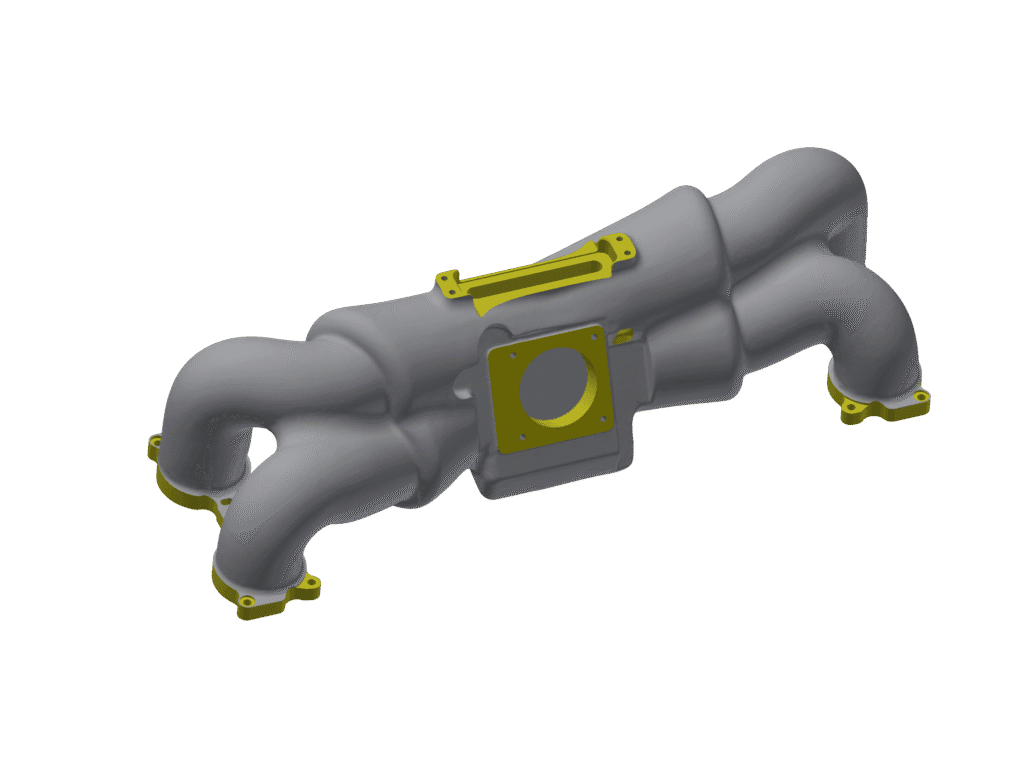 Reverse Engineering a Casting into a Custom Manifold